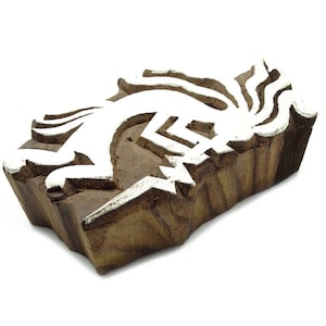 Traditional Indian Art, Tribal Hand Carved Wooden Printing Block ...
