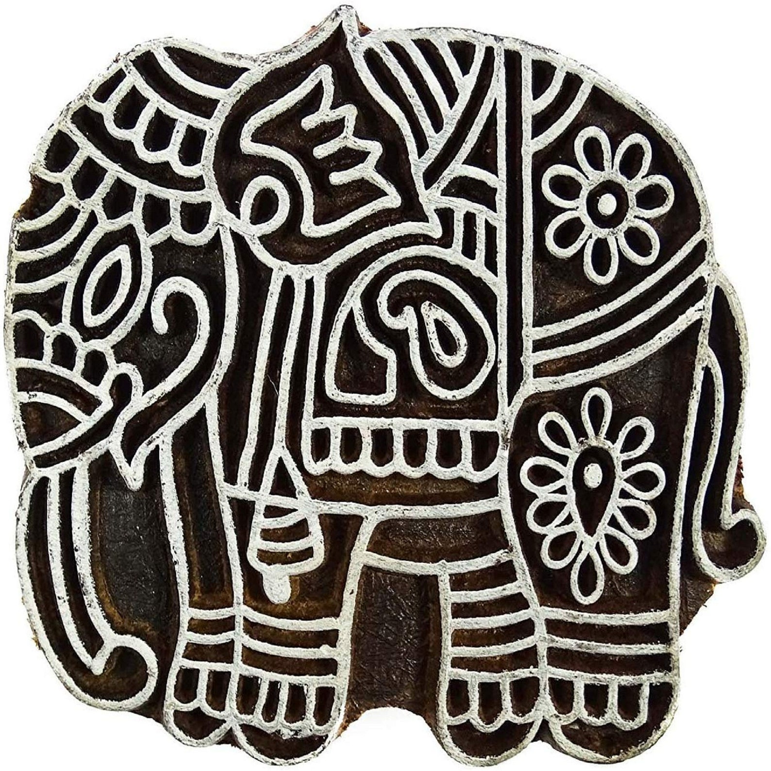 Traditional Indian Stamp Wooden Stamps Elephant Printing - Etsy