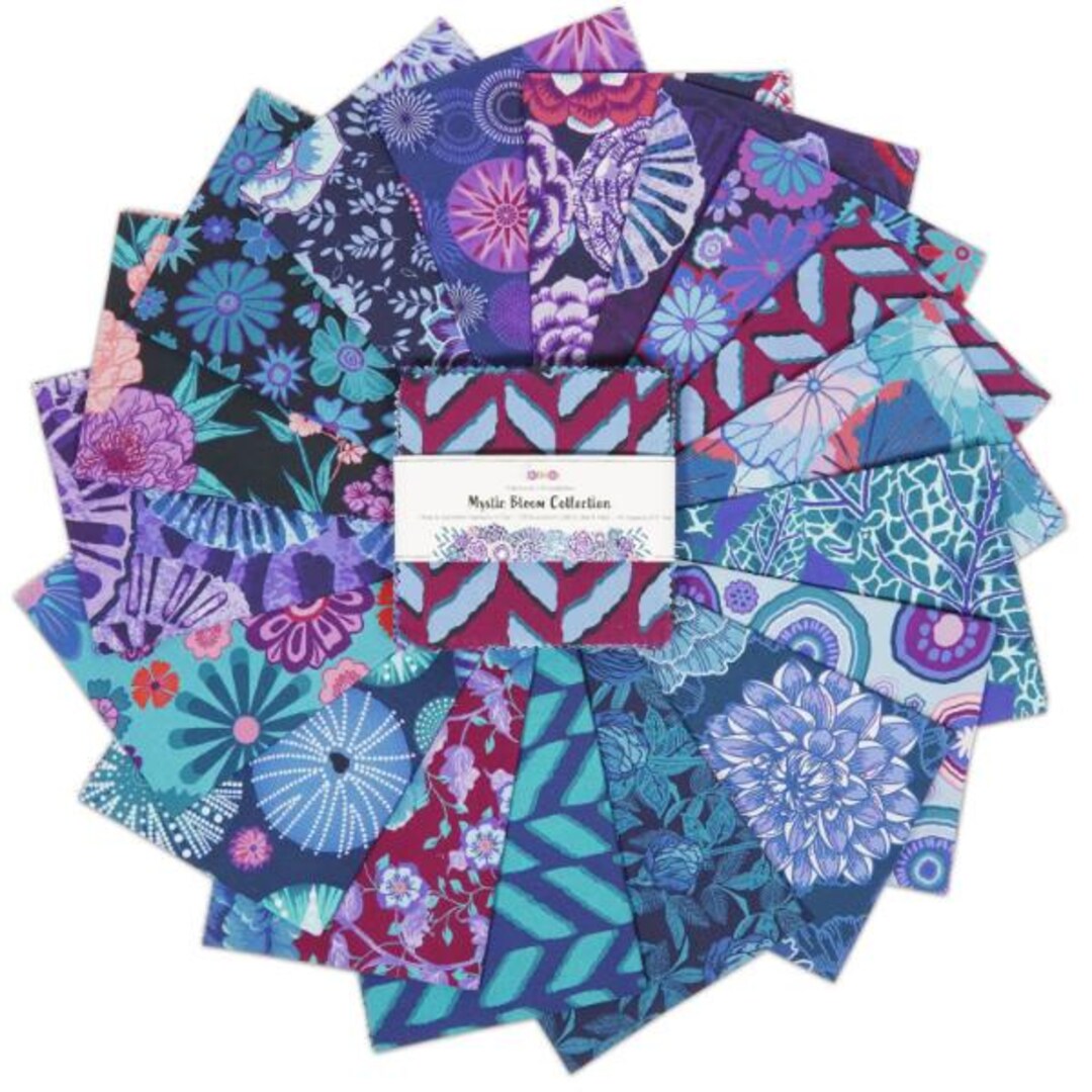 Mystic Bloom Fabric Squares, Soimoi Precut Cotton Quilting Bundle - Etsy.de
