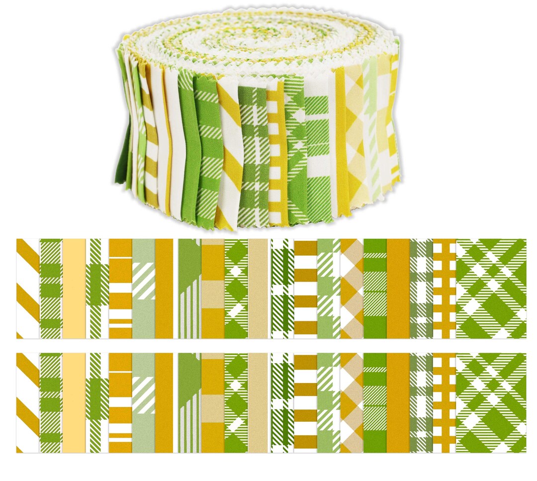 40 Strip Jellyroll Cotton Strip Bundle, Perfect Quilting Fabric for ...