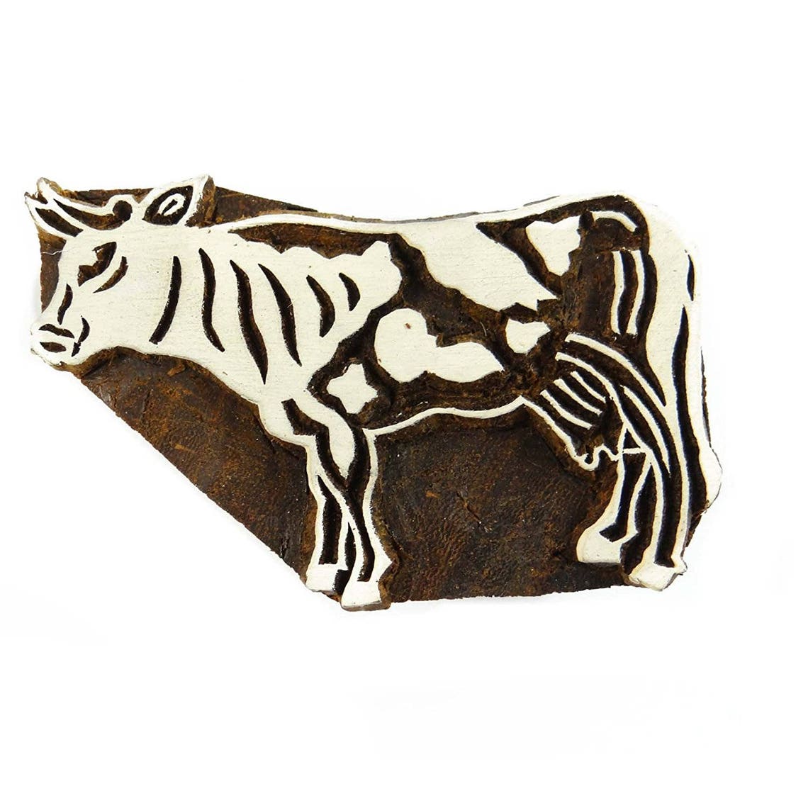 Indian Art Traditional Cow Designe Wooden Printing Block - Etsy
