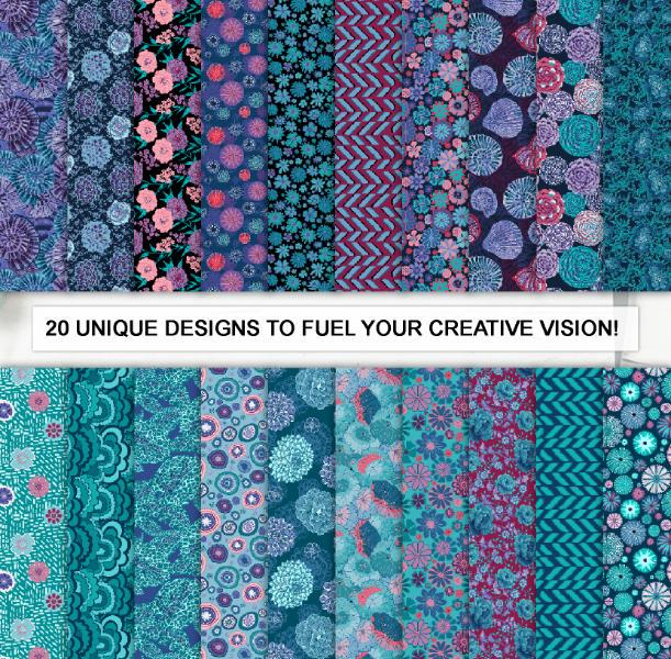 Mystic Bloom Fabric Jelly Roll, 100% Cotton Quilting Strips - Etsy