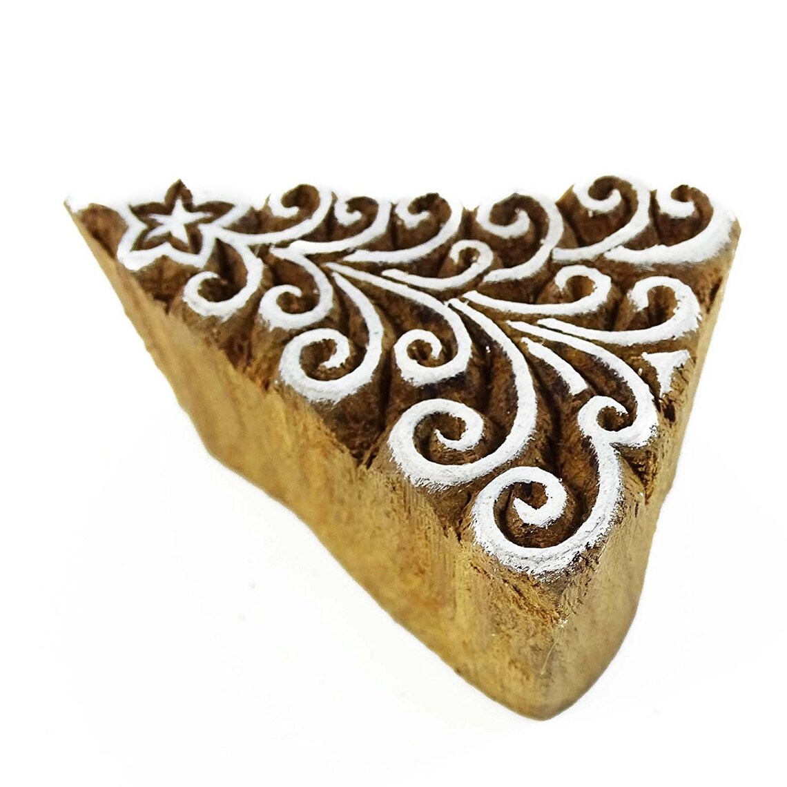 Traditional Christmas Tree Wooden Printing Block Indian Art - Etsy