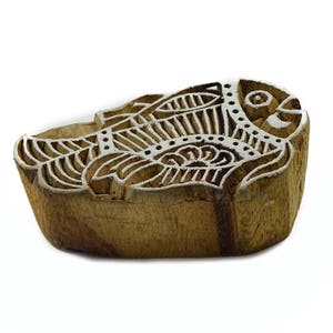 Traditional Fish Wooden Printing Block Handmade Stamp - Etsy
