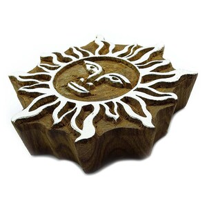 1 Pcs Sun Stamp Wood Block Art Pottery Scrapbook Stamp - Etsy