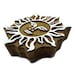 1 Pcs Sun Stamp Wood Block Art Pottery Scrapbook Stamp Handcarved ...