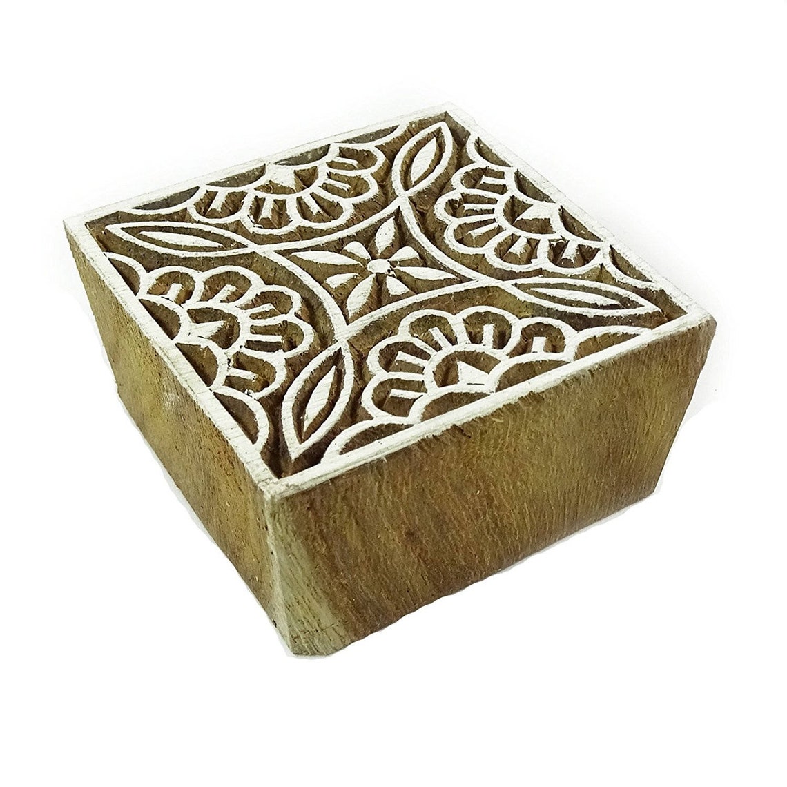 Floral Design Wooden Printing Blocks Printing Block Fabric | Etsy