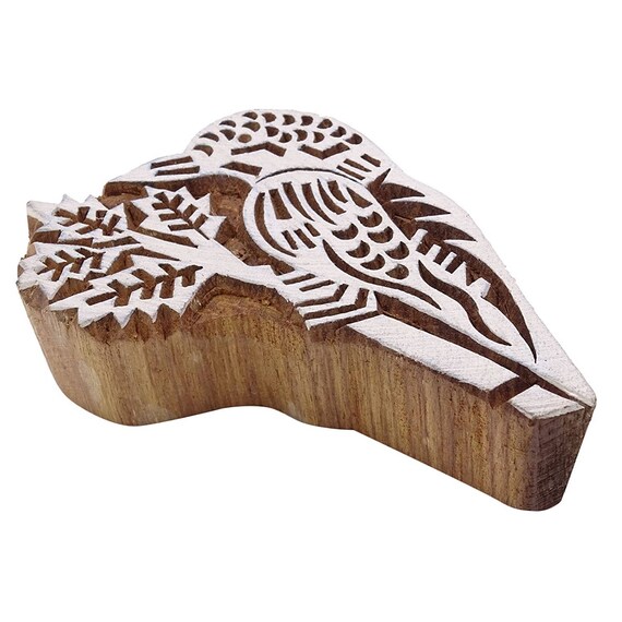 Traditional Bird Designe Wooden Printing Blocks Indian Art | Etsy