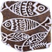 Hand Carved Wooden Printing Block, Fish Design Fabric Stamp - Etsy
