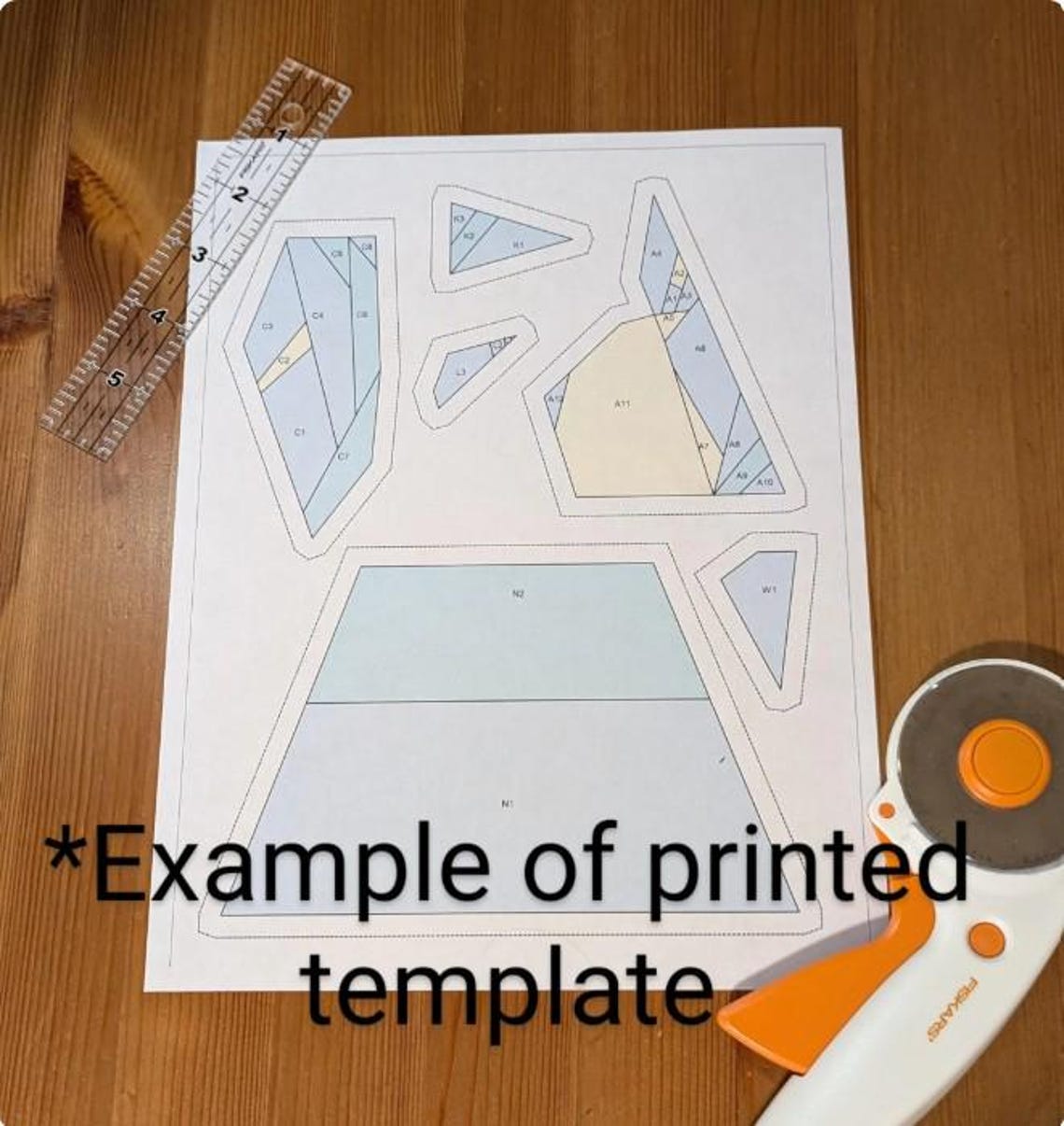 Printable FPP Pattern for 12x12inch Quilt Block - Shirt and Tie - Etsy