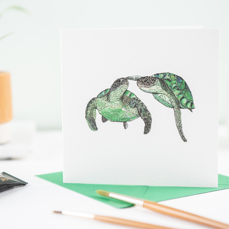 Turtle Card - Etsy