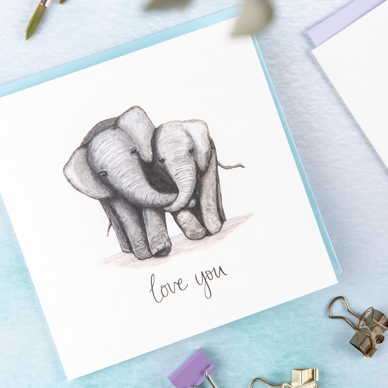 Elephant Cards - Etsy