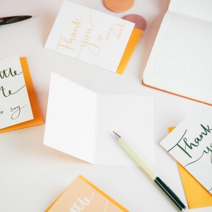 Mini Thank You Notecards Set - Greeting Card Bundle by Sunshine for ...