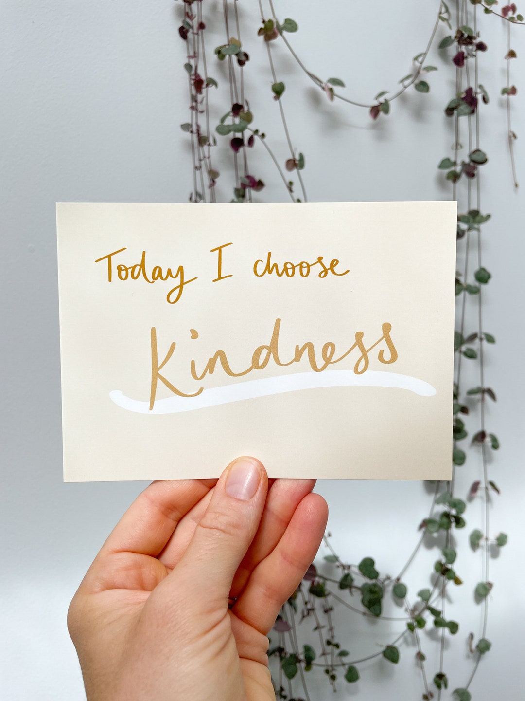 I Choose Kindness - Affirmation Postcard. Positive Postcard by Sunshine ...