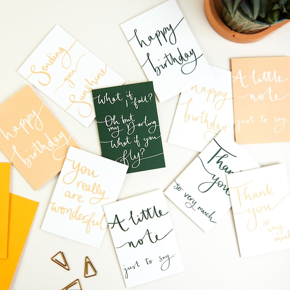 Note Cards positive mini notecard by Sunshine for Breakfast You really ...