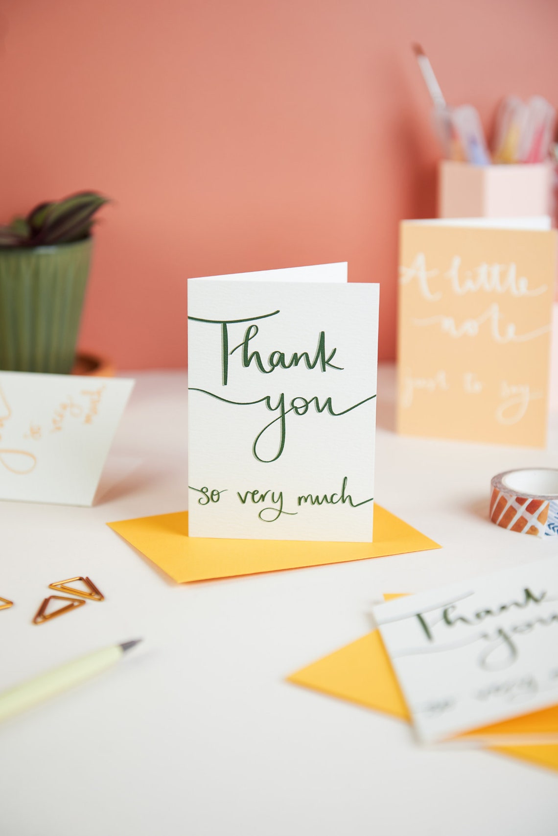 Mini thank you notecards set greeting card bundle by | Etsy