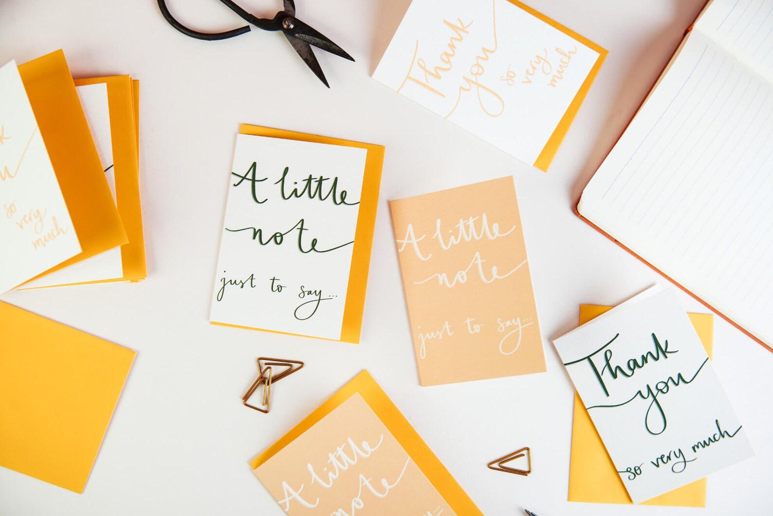 Mini Thank You Notecards Set Greeting Card Bundle by - Etsy