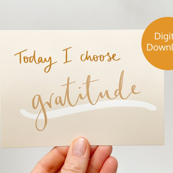 Gratitude Print - Etsy