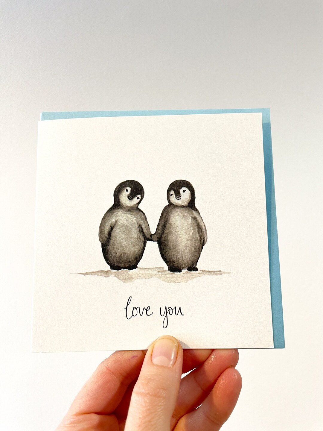 Cute Penguin Love You Card by Sunshine for Breakfast. - Etsy