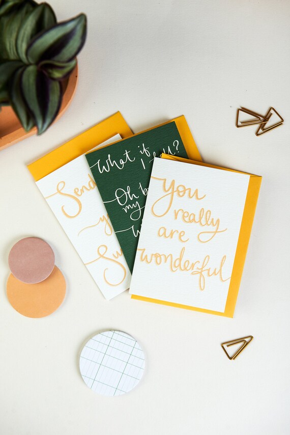 Mini Positive Cards Thinking of You Cards Bundle by Sunshine - Etsy UK