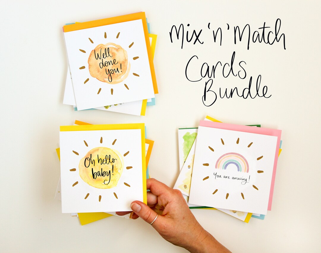 Choose Any 4 Cards - Including Birthday, Occasion and Positive Quote ...