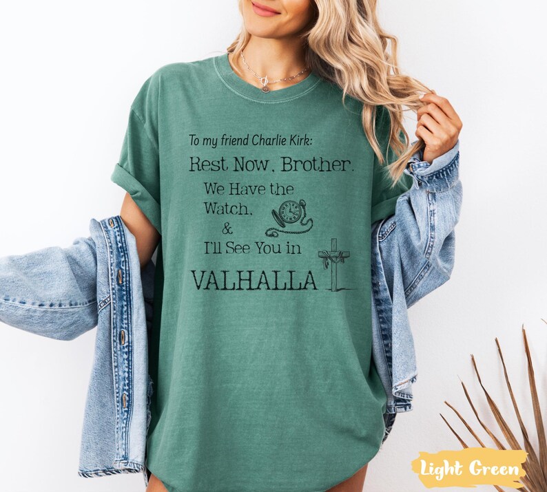I’ll See You in Valhalla Shirt, Charlie Kirk T-shirt, Valhalla Shirt ...