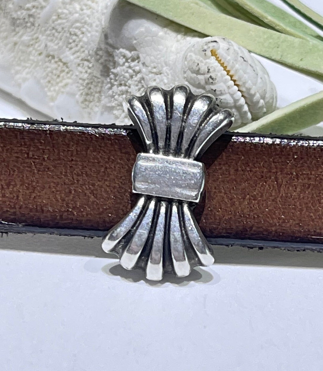 1 Piece - Bow Slider for up to 10mm Flat Leather Cord-zamak Quality ...