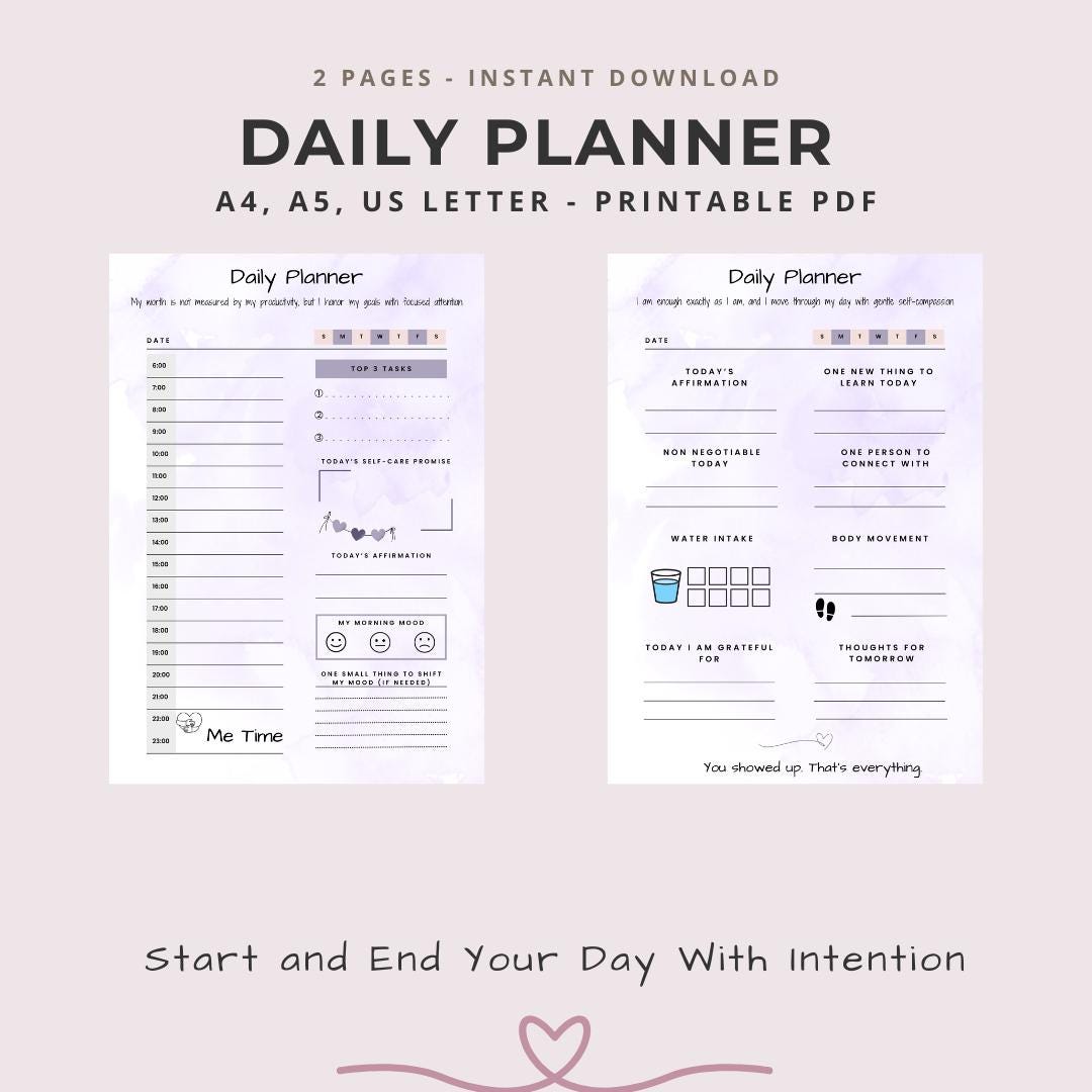 Daily Planner for Busy Moms Busy Women Daily Planner for Women Self ...