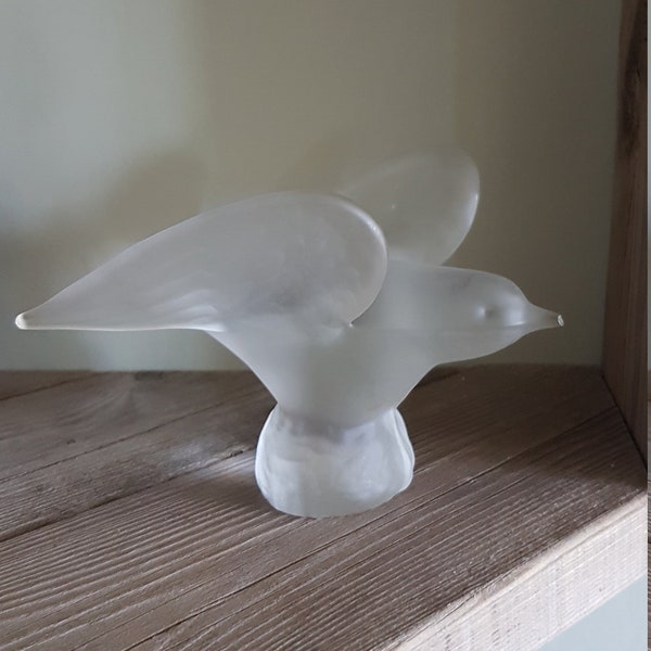 Frosted Glass Bird - Etsy