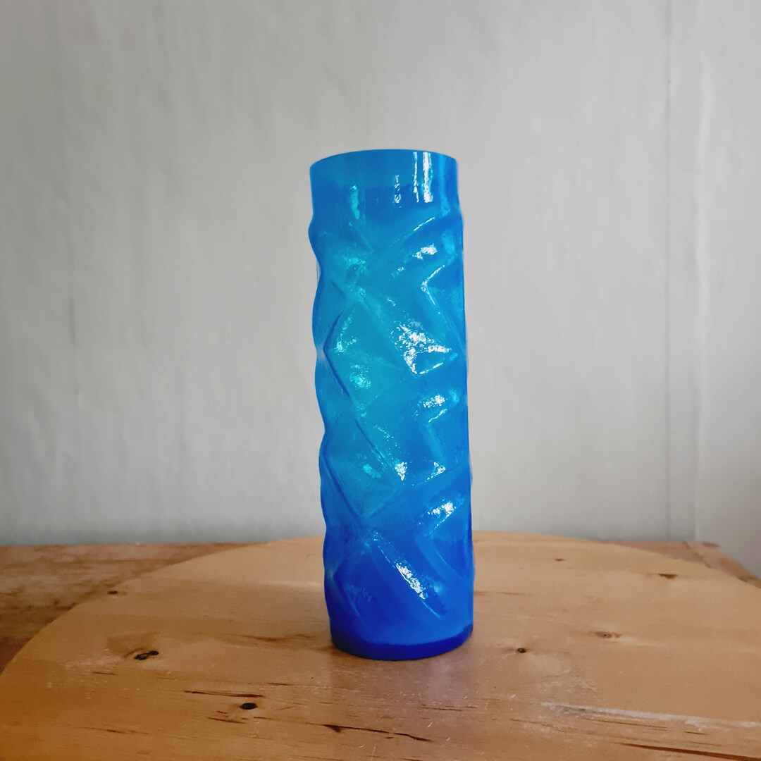 Lovely Swedish Heavenly Blue Colored Glass Vase From Sweden - Etsy