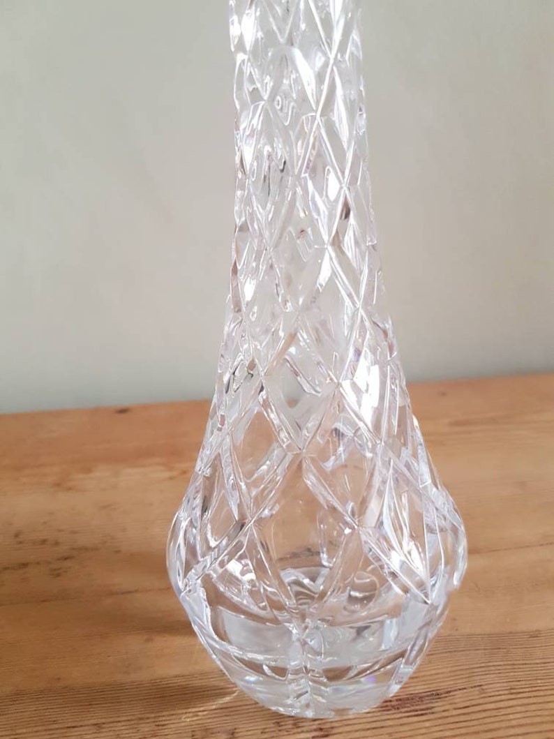 Lovely swedish clear crystal glass vase/bowl / Kosta Boda | Etsy