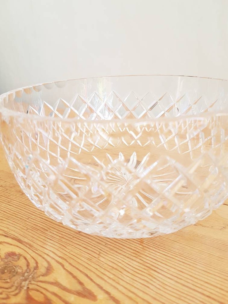 Lovely swedish clear crystal glass vase/bowl / Kosta Boda | Etsy