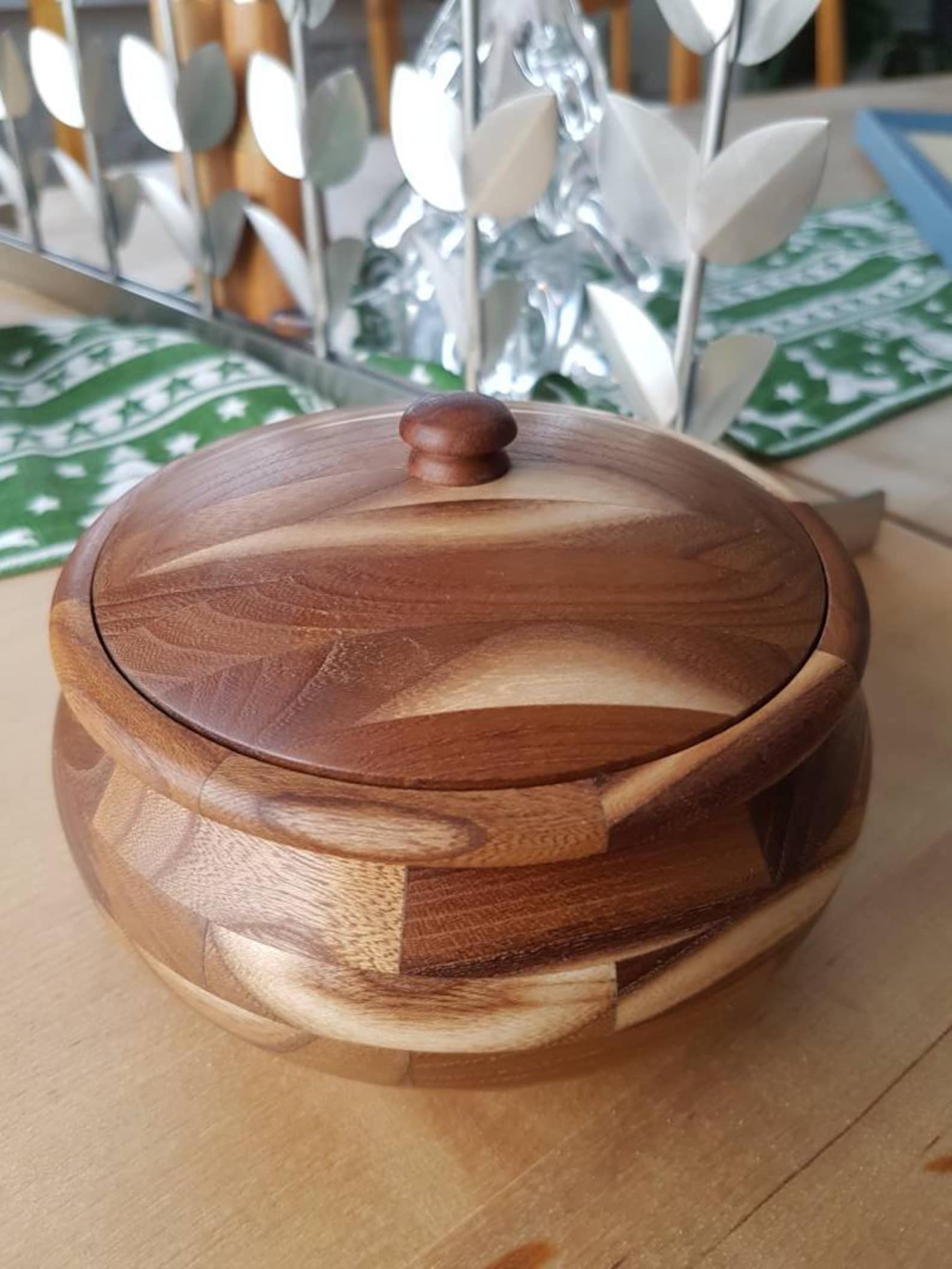 Wonderful Handmade Wood Turned Box With Lid 3 3/4 X 5 | Etsy