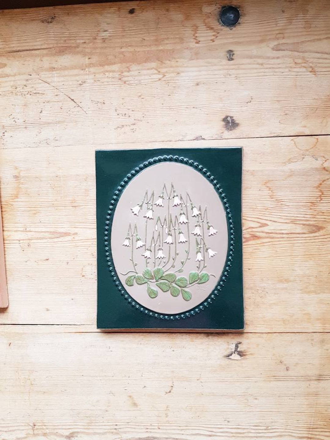 Retro 8 1/2" X 7 1/4" / Floral/ Linnea / Pottery / Retro / Ceramic ...