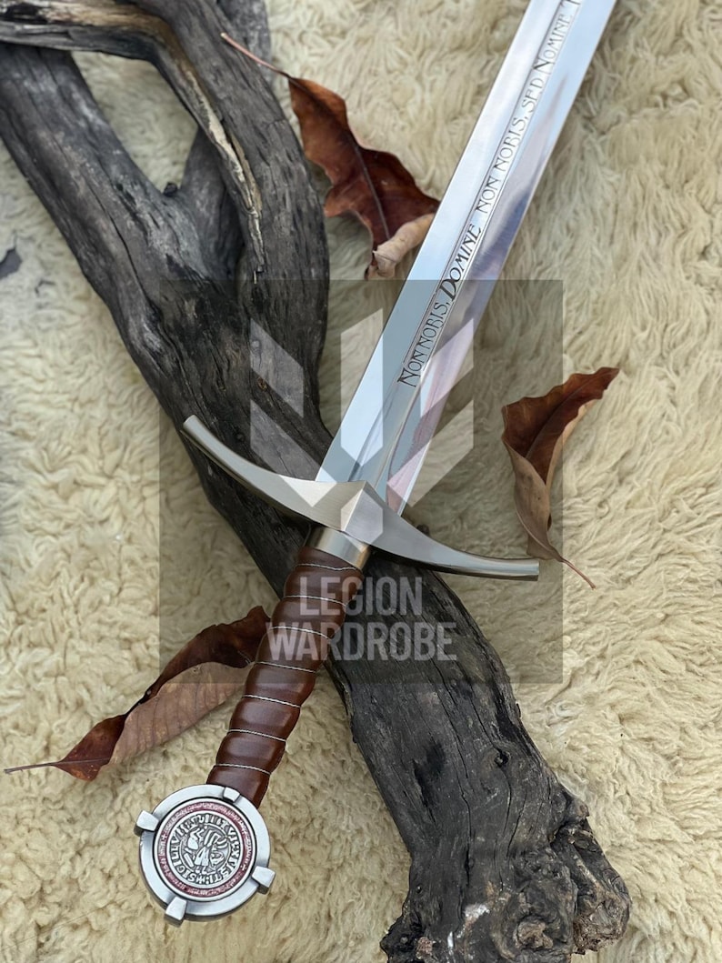 Templar Sword With Scabbard – Handmade Medieval Collectible, Knight ...