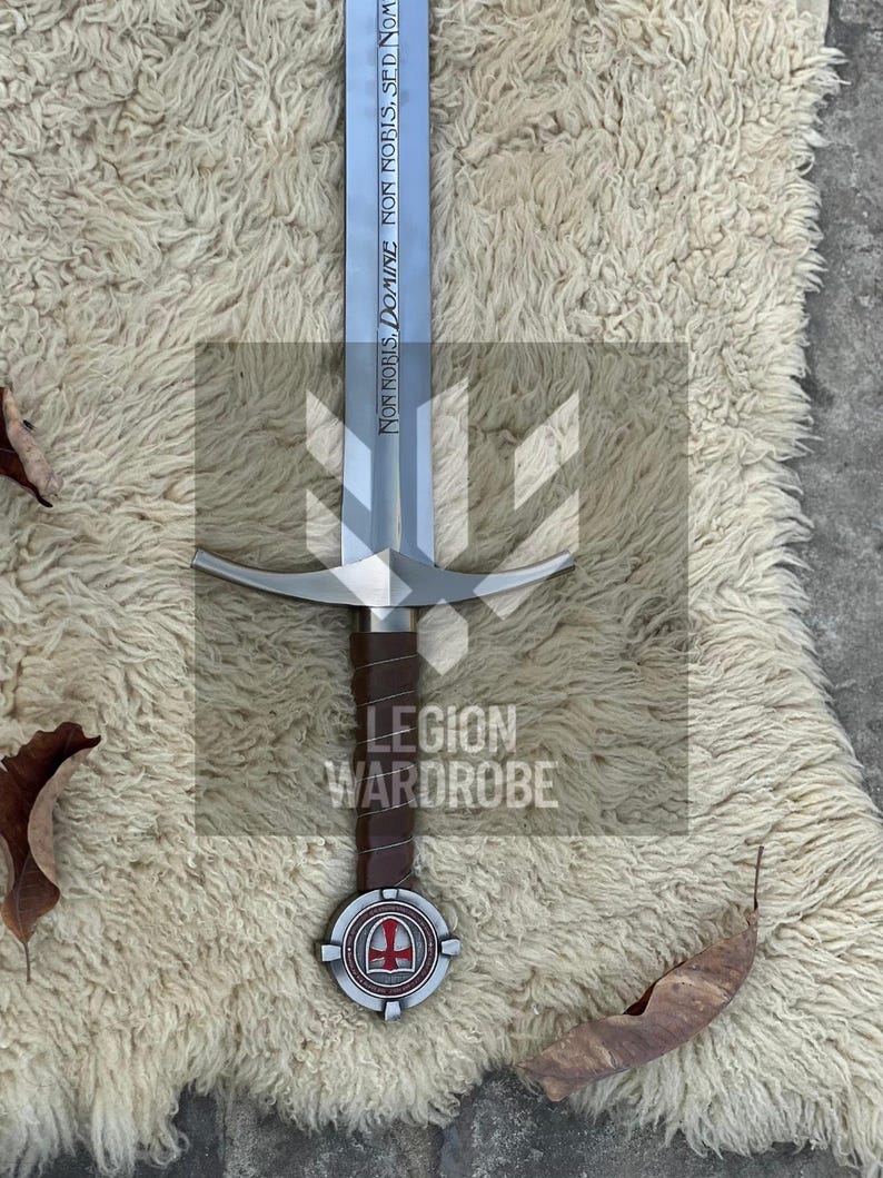 Handmade Templar Sword With Scabbard: Medieval Knight Replica - Etsy