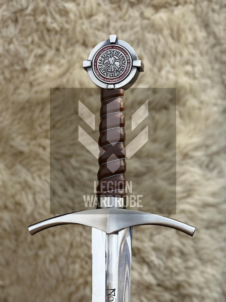 Templar Sword With Scabbard – Handmade Medieval Collectible, Knight ...
