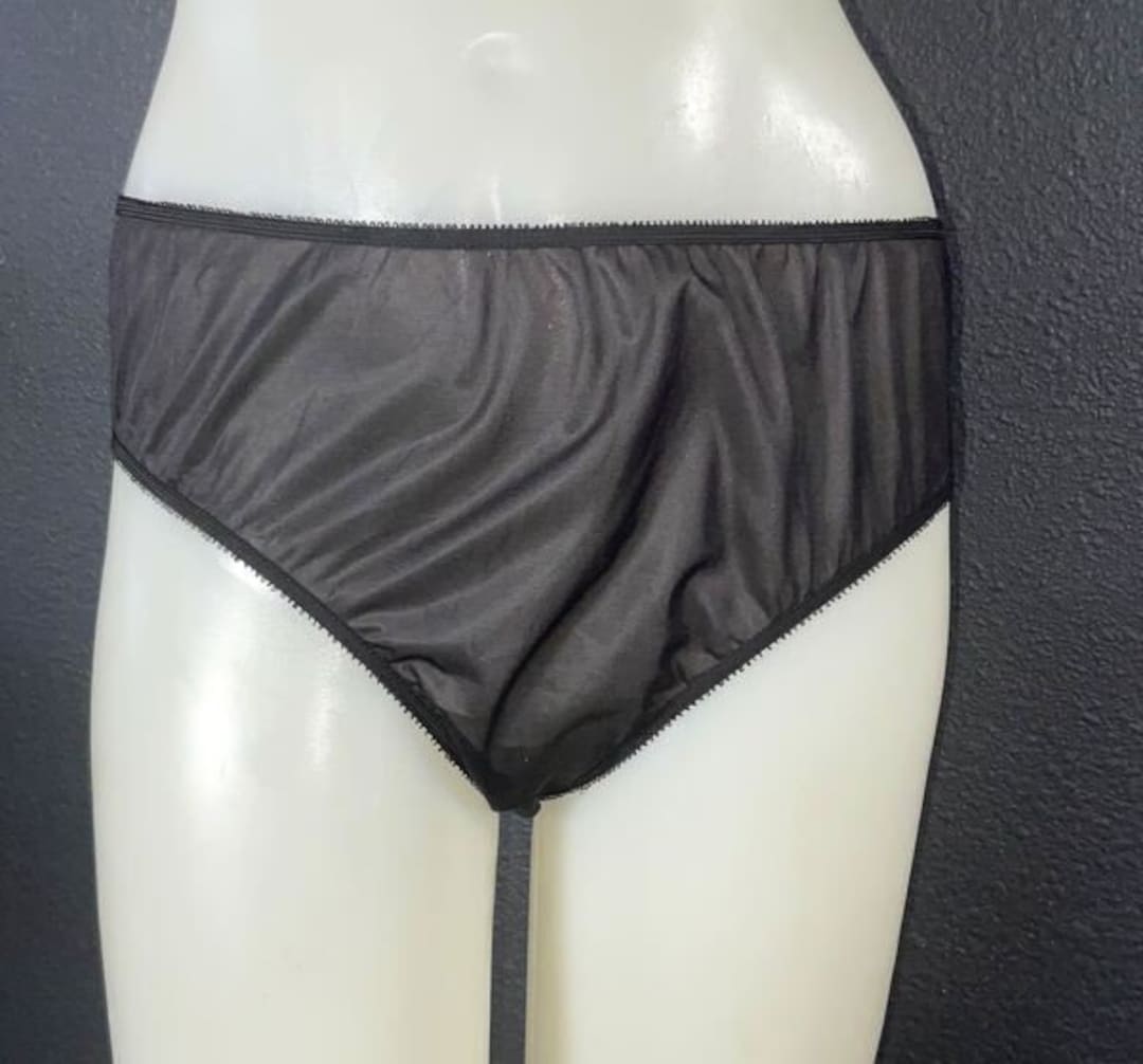 Vintage Sexy Black Sheer Nylon Bikini Hipster Panties Head Turning Undies M - Etsy