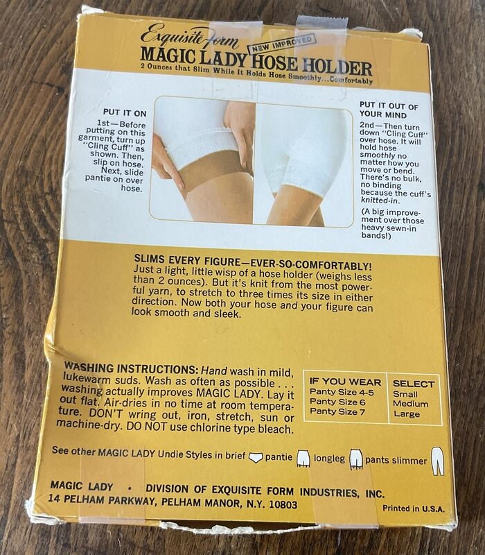 Vintage Exquisite Form Hose Holder Panty Girdle Ultra Soft Foundation ...