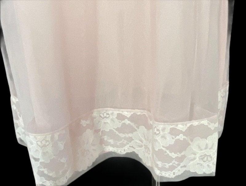 Vintage Sears Baby Pink Sissy Prissy Chiffon & Nylon Fluff Babydoll ...