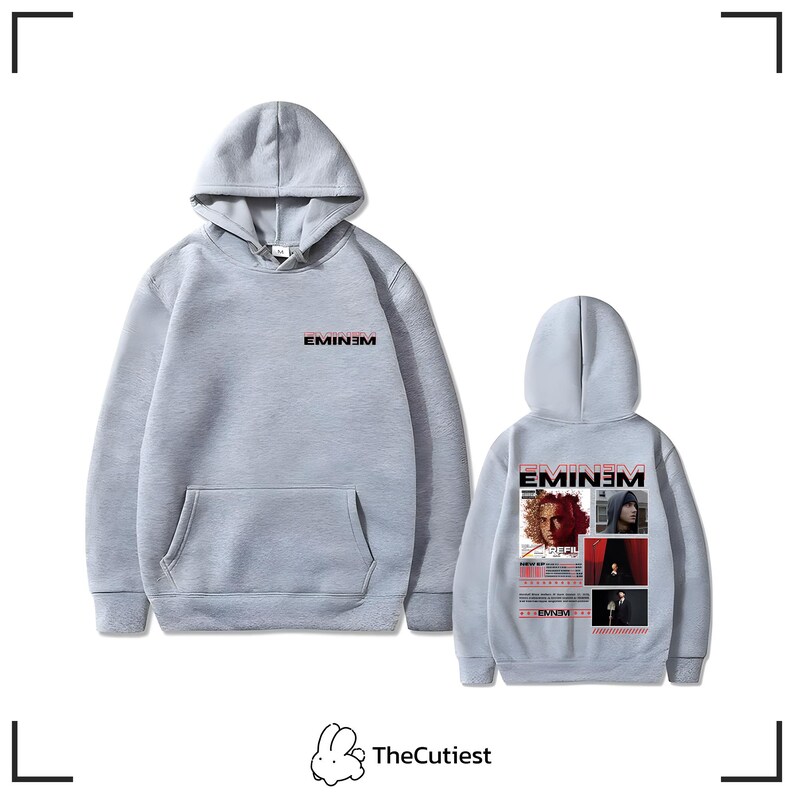 Eminem Hoodie Unisex Rapper Sweatshirt Slim Fit Casual Streetwear Music ...