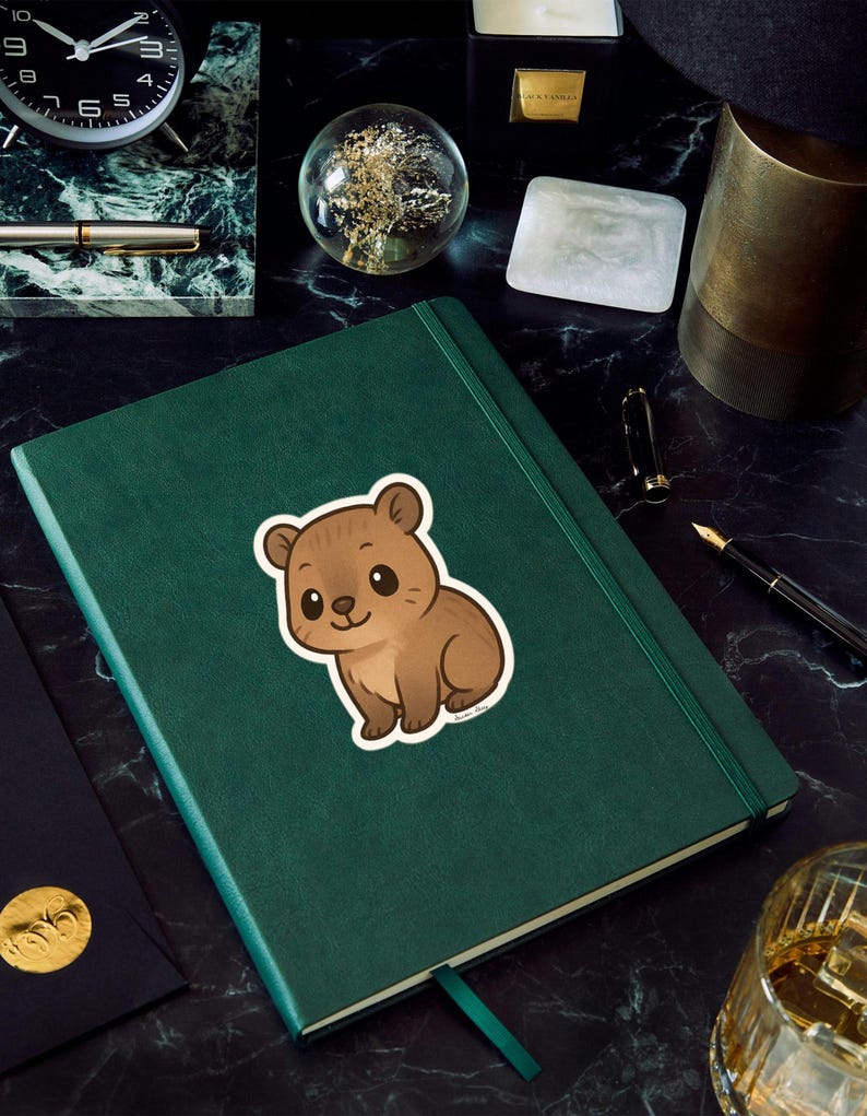 Chibi Hyrax Sticker – Cute Rock Hyrax Vinyl Decal | Kawaii Animal ...