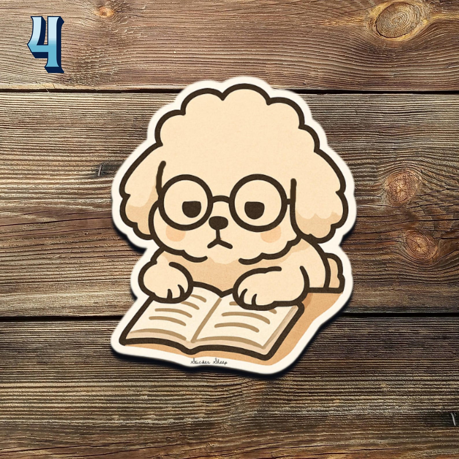 Poodle Sticker Pack – Cute Chibi Poodle Dog Vinyl Decals | Kawaii Puppy ...
