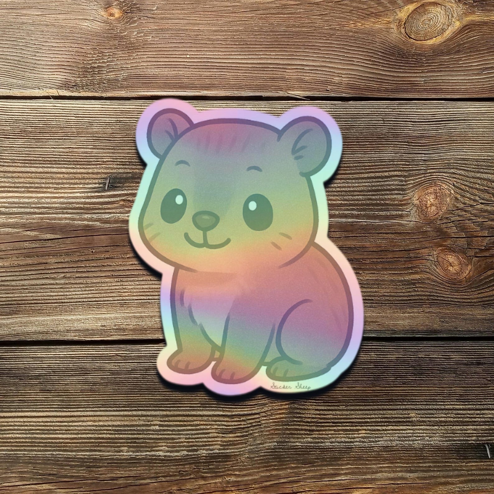 Chibi Hyrax Sticker – Cute Rock Hyrax Vinyl Decal | Kawaii Animal ...