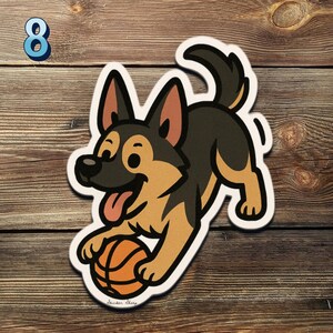 German Shepherd Sticker Pack | Chibi GSD Vinyl Decals - Etsy
