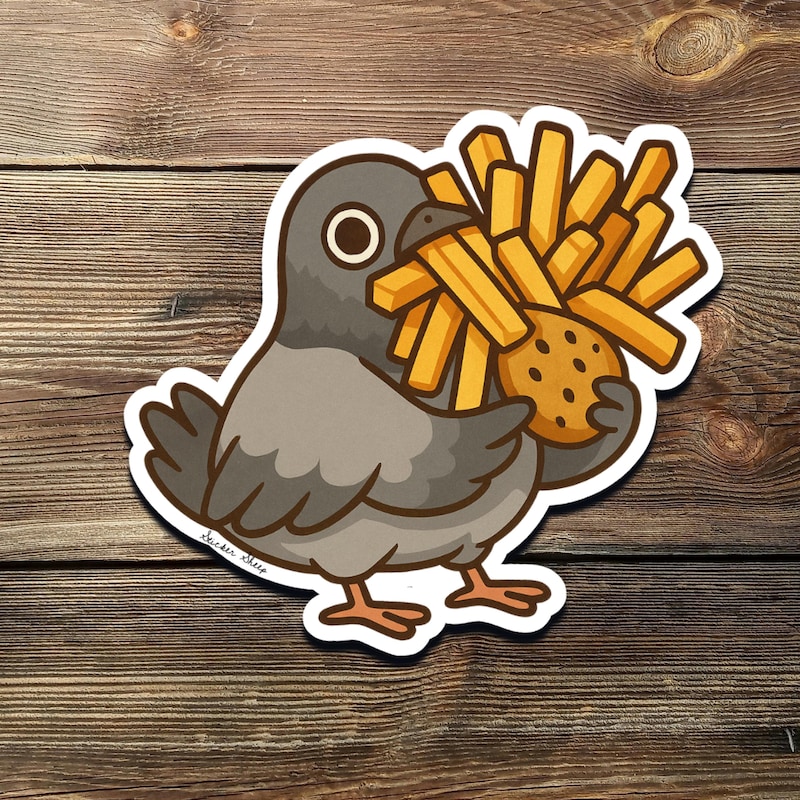 Cartoon Pigeon Stickers - Etsy