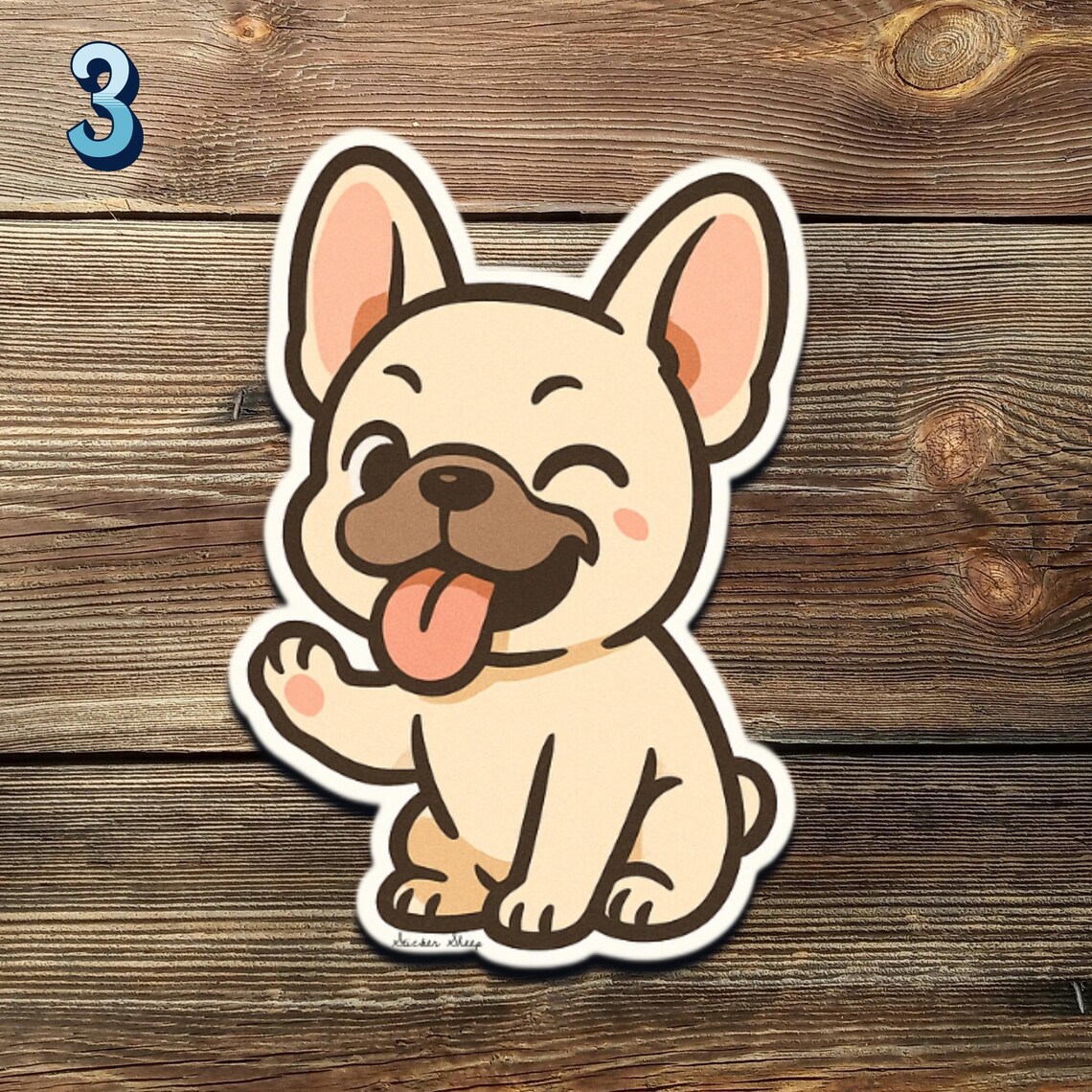 French Bulldog Sticker Pack – Cute Chibi Frenchie Vinyl Decals | Kawaii ...