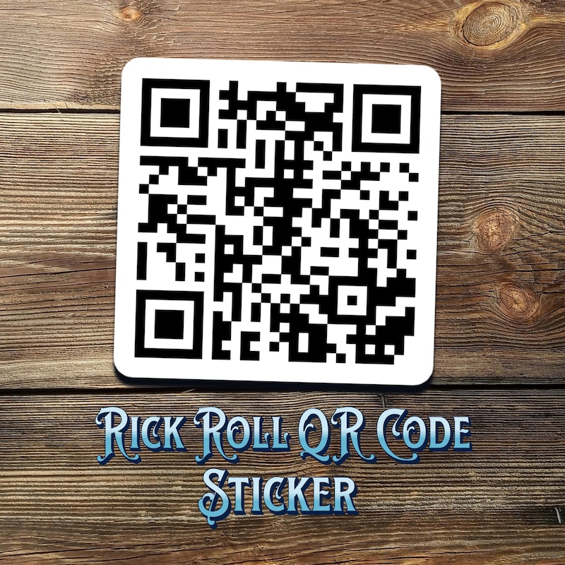 Rick Roll Qr Code - Etsy