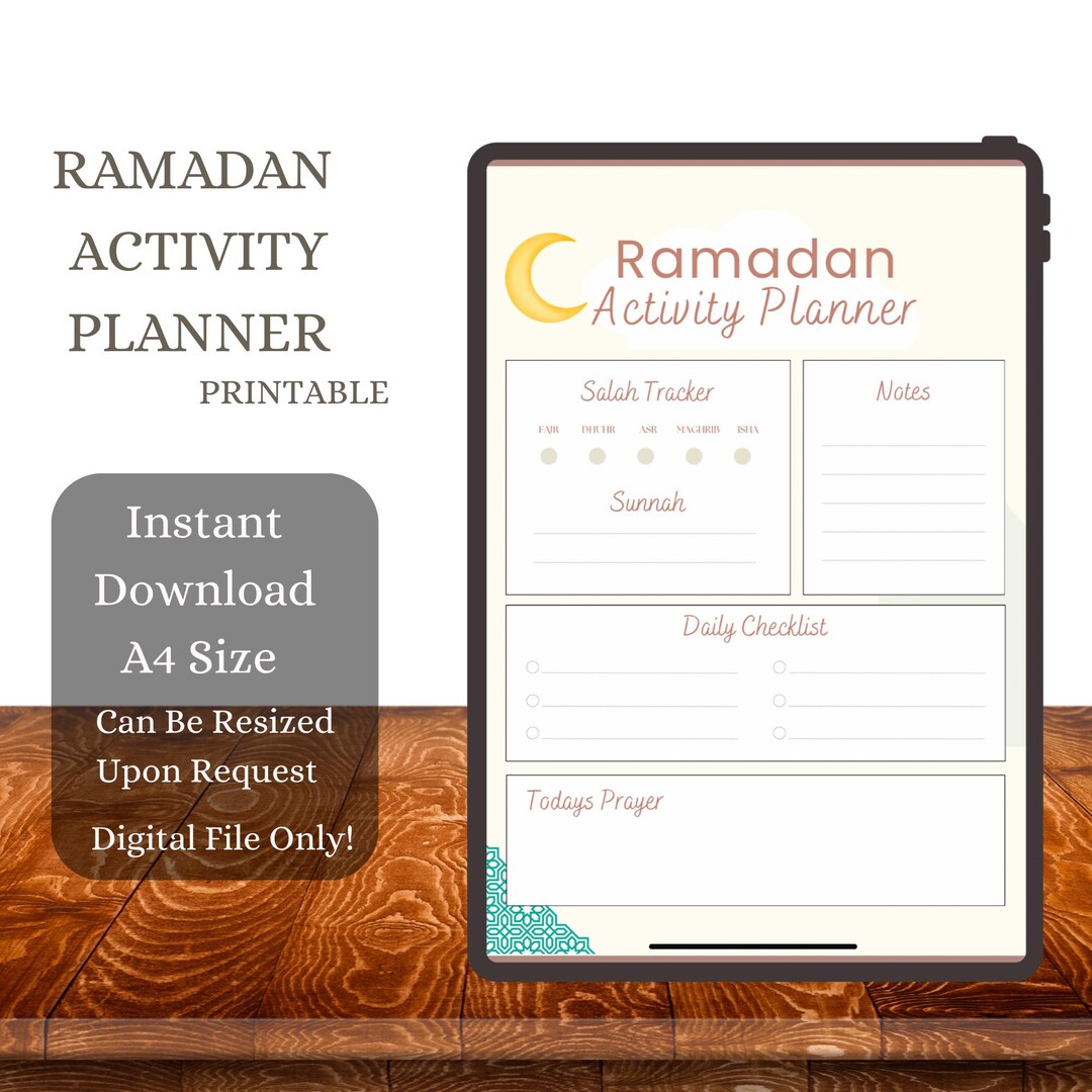 Ramadan Planner PDF | Printable Daily Islamic Journal | Daily Salah ...
