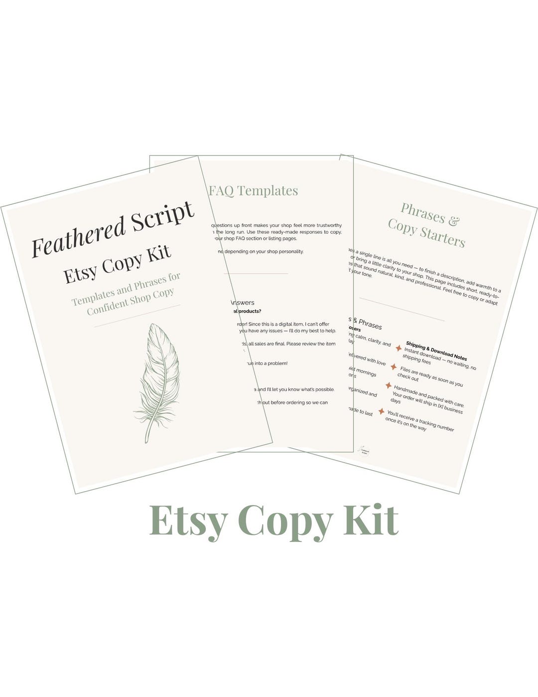 Etsy Copy Kit – Templates for Shop Bios, Product Descriptions ...